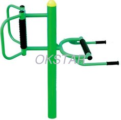 China outdoor fitness equipments steel based zinc powder coating back and waist massager OK-A03 supplier