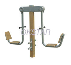 China outdoor fitness equipments WPC materials based leg press-LK-Z02 supplier
