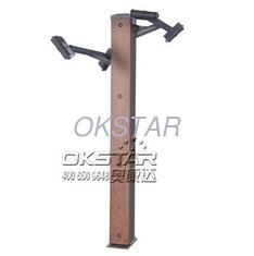 China wood outdoor fitness chest press machine chest exercise equipment for old people supplier