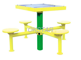 China outdoor fitness equipments steel based zinc powder coating China Top quality outdoor chess table-OK-Q01 supplier