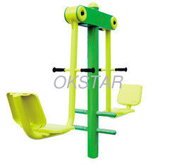 China outdoor fitness equipments steel based zinc powder coating leg stretching machine-OK-Z01 supplier