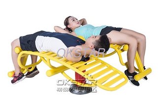 China high quality Outdoor Fitness Equipment with TUV certificate EN 16630 sit up exercise equipment supplier
