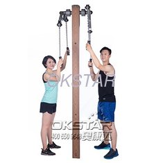 China wholesale outdoor fitness equipment park wood outdoor arm stretcher supplier