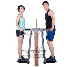 China outdoor fitness equipment park wood double pendulum supplier