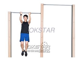 China outdoor exercise equipments WPC materials based outdoor exercise machine chin up bar supplier