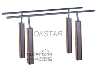 China outdoor exercise equipments WPC materials based double bar with TUV certificates supplier