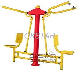 China China good quality cheap galvanized outdoor fitness trainer with TUV certificates EN16630 pull down chair supplier