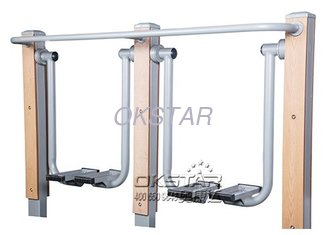China china outdoor park gym equipment  wood exercise walking machine with TUV certificates supplier