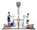 wooden street lamp outdoor fitness equipment elliptical trainer crossfit trainer