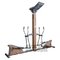 wooden street lamp outdoor fitness equipment elliptical trainer crossfit trainer