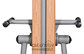 outdoor wooden fitness equipment leg exercise machine supplier