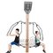outdoor wooden fitness equipment push chair chest press supplier