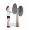 wood fitness equipment park exercise wheel for old people supplier