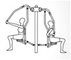 outdoor crane body weight sports fitness galvanized steel chest exercise pull down arm pull down exercise equipment supplier