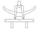 outdoor crane body weight sports fitness equipment galvanized steel Pommel Horse supplier