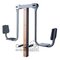 outdoor wooden fitness equipment--WPC wood outdoor leg press machine supplier
