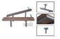 outdoor exercise equipment garden sit up bench for body building supplier