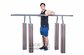 outdoor exercise equipments WPC materials based double bar with TUV certificates supplier